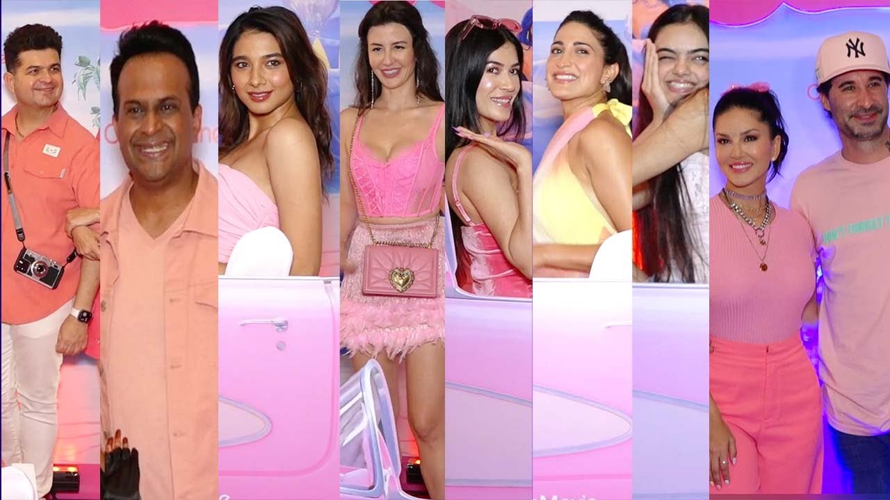 Sunny Leone with Daniel, Giorgia Andriani, Aahana Kumra, Ruhanika and ...
