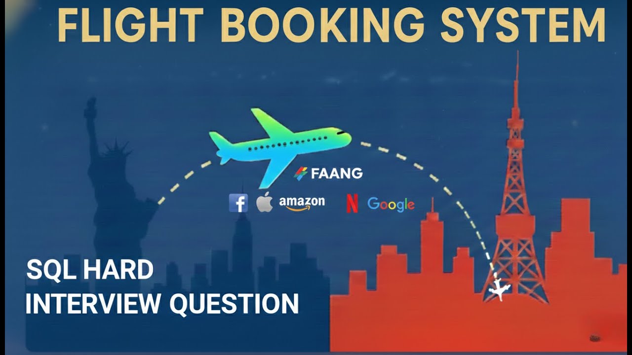 SQL Interview Question: Flight Ticket Booking System (LeetCode 2793 ...