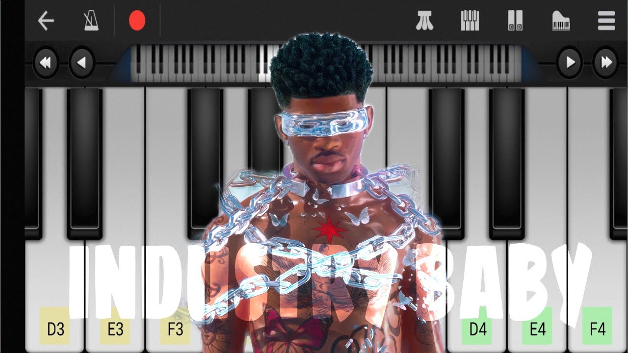 Lil Nas X - Industry Baby / music / Piano Cover / Walkband Piano ...