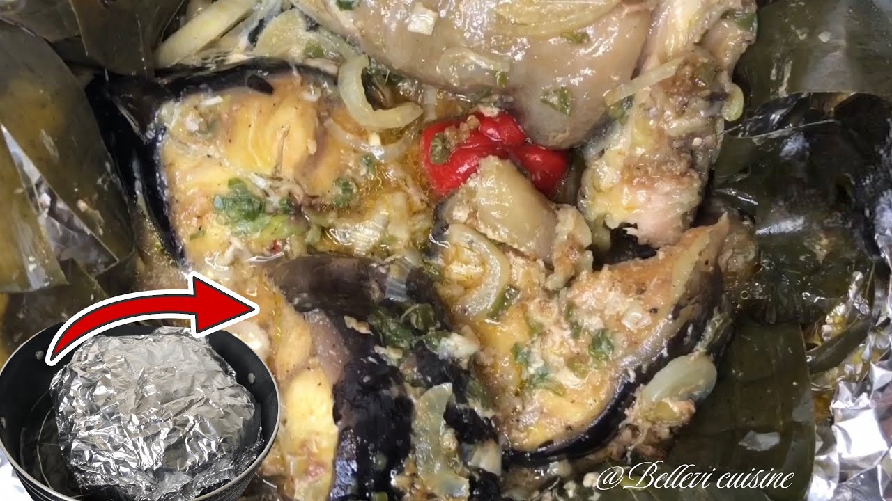 LIBOKE YA NGOLO / POISSON À L’ETOUFFE OU EN PAPILLOTE / RECETTE POISSON ...