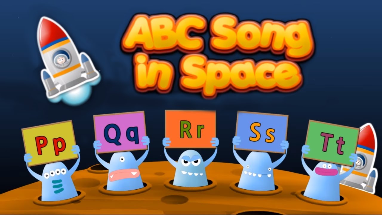 ABC Song in Space: PQRST ('Zed' British English version) - YouTube