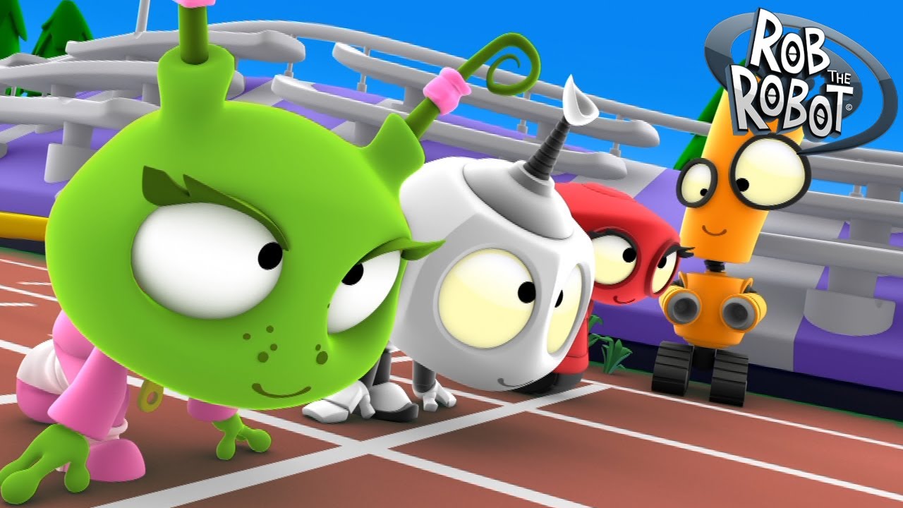 Sports Day | Rob the Robot | Educational Videos for Kids | Robot ...