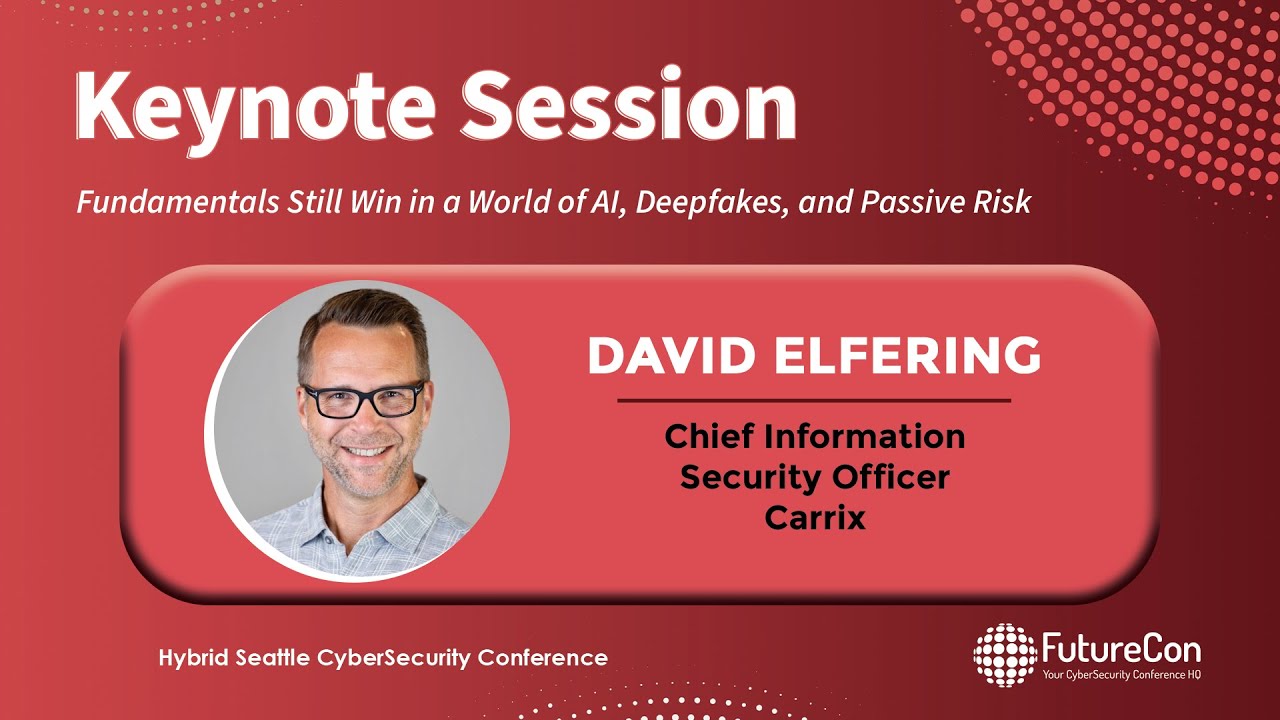 David Elfering | Seattle CyberSecurity Event | May 15th, 2025 - YouTube