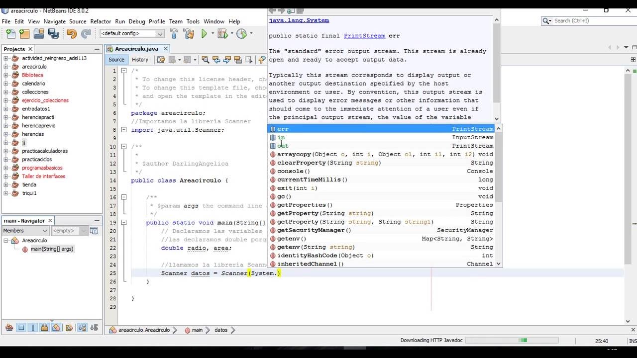 Tutorial Como hallar el área de un círculo en JAVA - YouTube