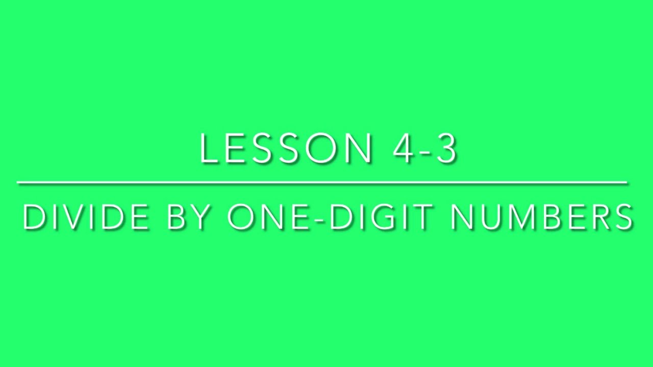 5th Grade Lesson 4 3 Divide By One Digit Numbers YouTube 5th-grade-lesson-4-3-divide-by-one-digit-numbers-youtube