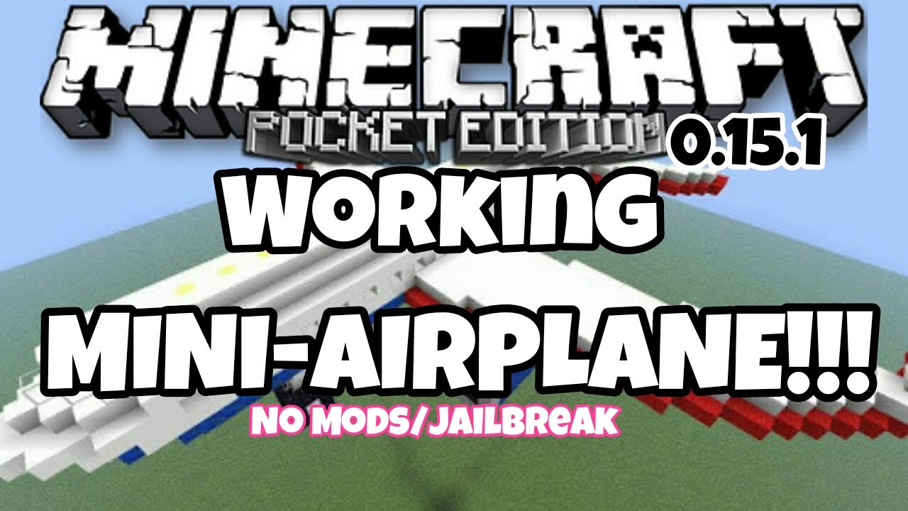 How To Make A Working Airplane In Minecraft PE Pocket Edition 1 0 5 how-to-make-a-working-airplane-in-minecraft-pe-pocket-edition-1-0-5