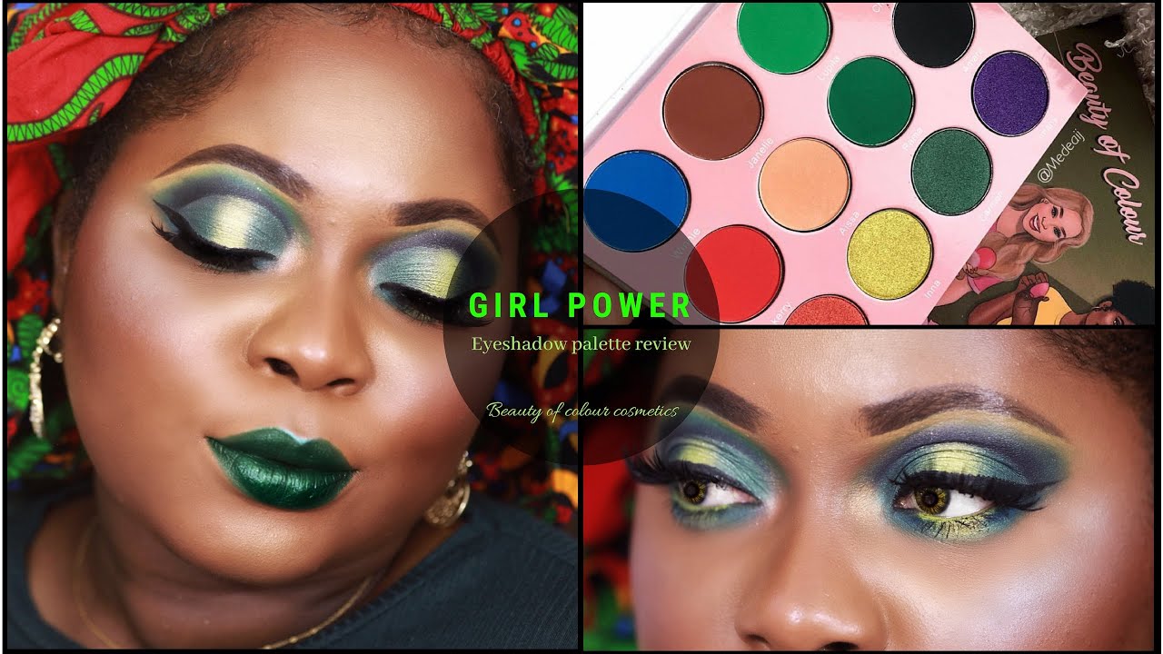 NEW Beauty of colour Girl Power Palette| Swatches, Makeup, Review ...