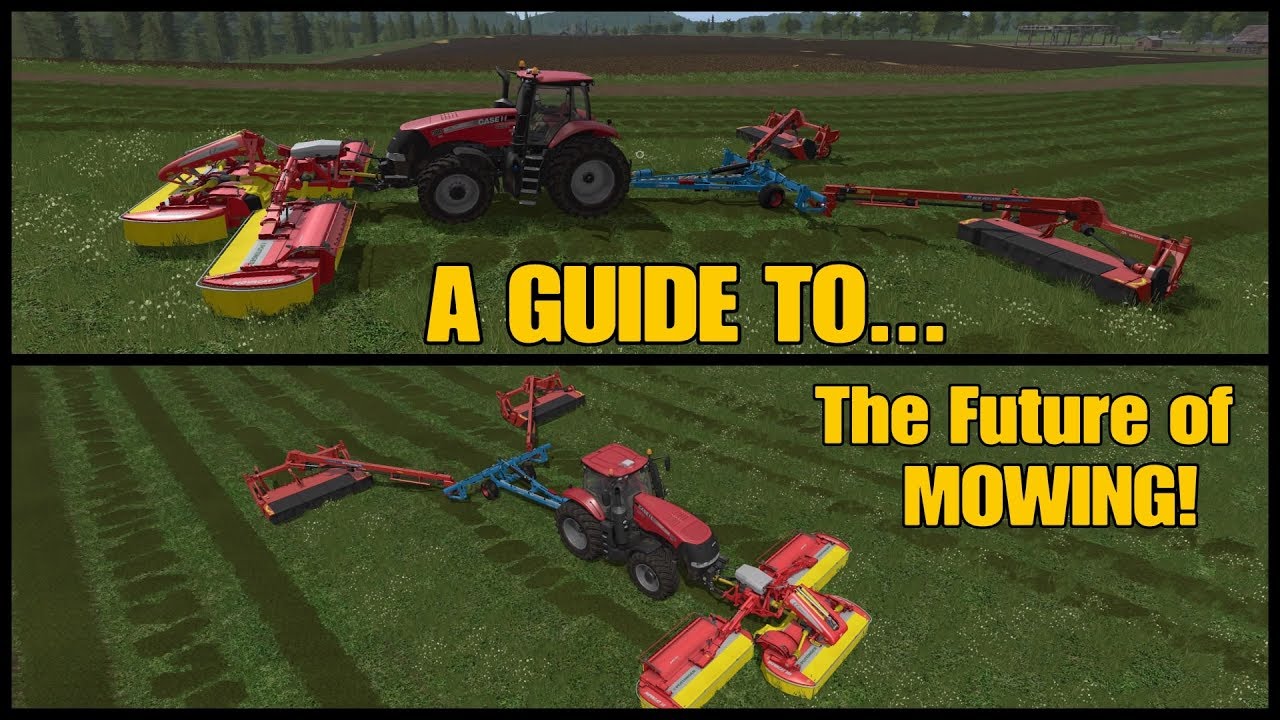 Farming Simulator 17 PS4: A Guide to ... The Future of MOWING! - YouTube