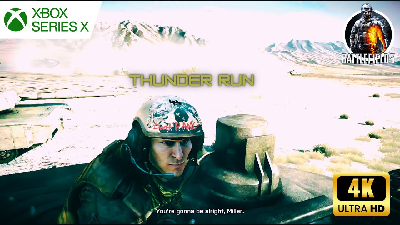 Battlefield 3: 'Thunder Run' - Tank Warfare in the Kavir Desert | 4K ...