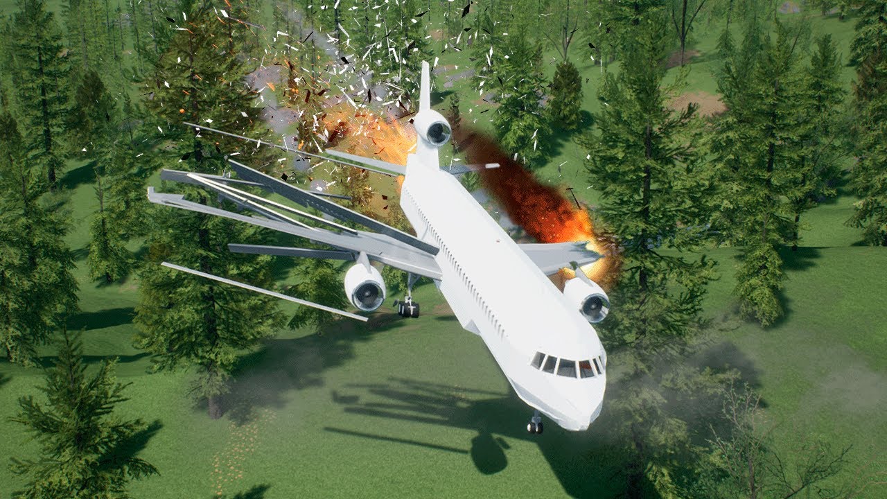 LEGO PLANE CRASHES 14 - Airplane Crash in BRICK RIGS - YouTube