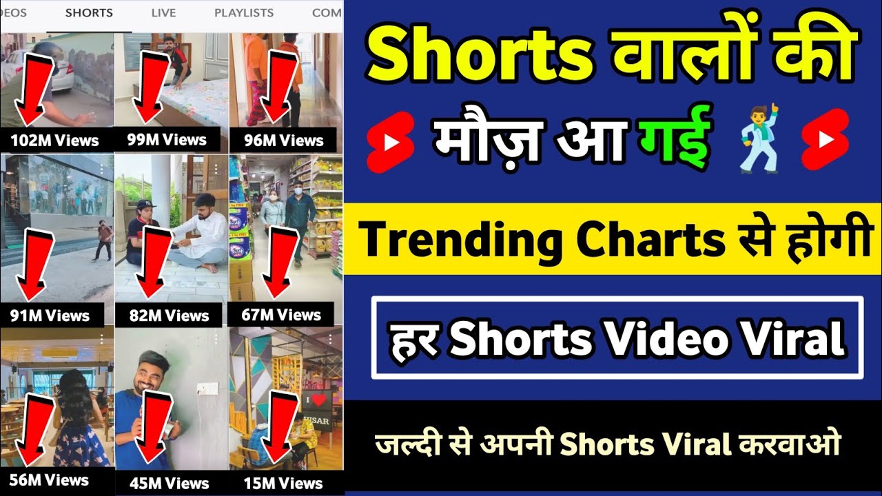 Trending Charts 🔥🚀| How To Viral Short Video On Youtube | Shorts Video ...