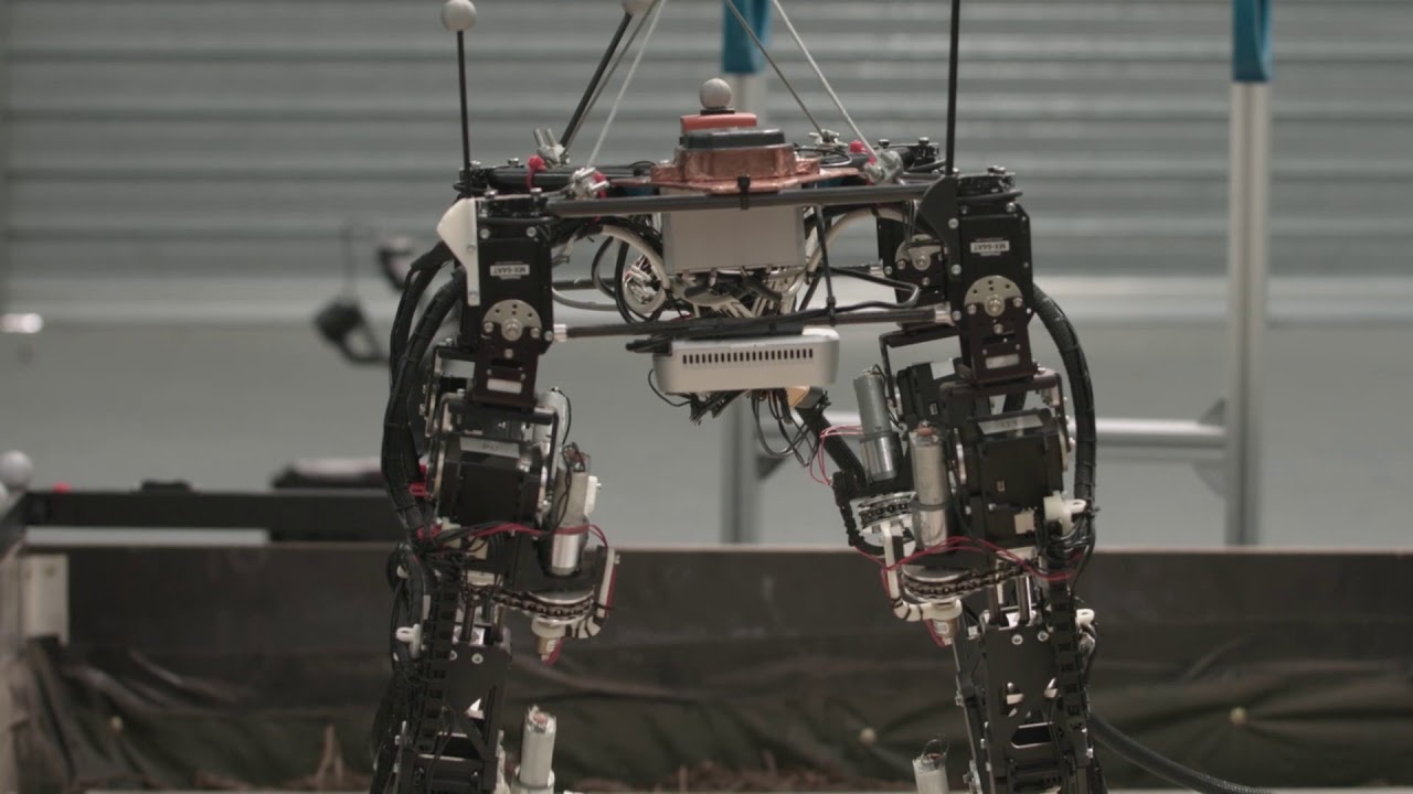 Quadruped robot that can morphologically adapt - YouTube
