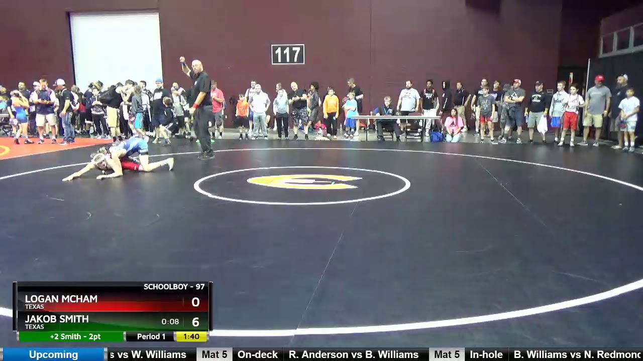 Schoolboy 97 Logan McHam Texas Vs Jakob Smith Texas - YouTube