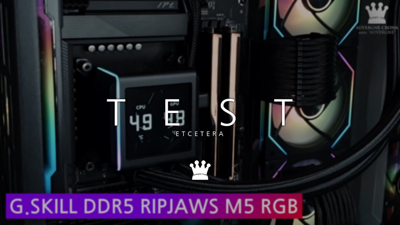 가성비 RGB 메모리 지스킬 G.SKILL RIPJAWS M5 RGB, LED 살펴보기 - YouTube