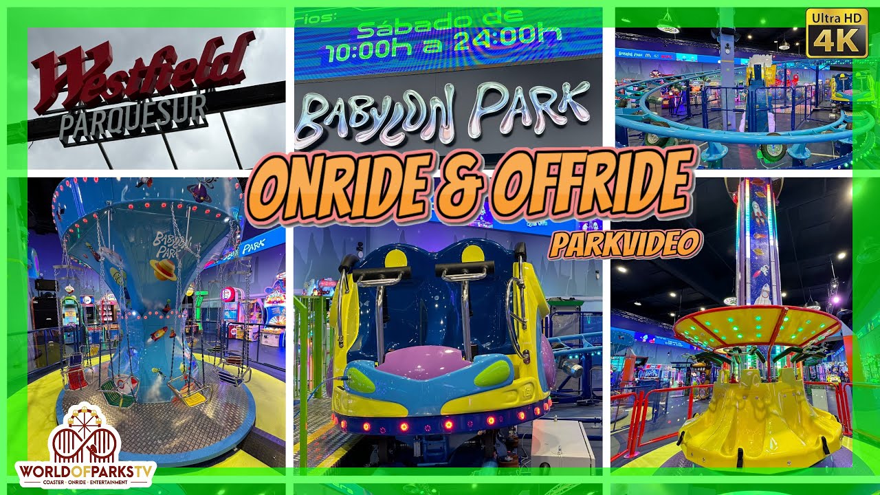 Babylon Park Madrid 2024 (Parkvideo) Neuer Freizeitpark + Achterbahn ...