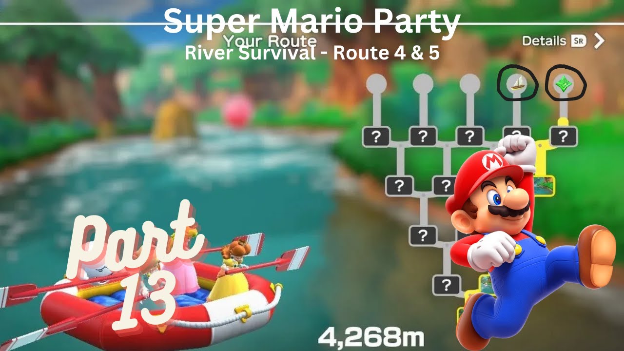 Super Mario Party - River Survival - Normal Difficulty - Route 4 (Part ...