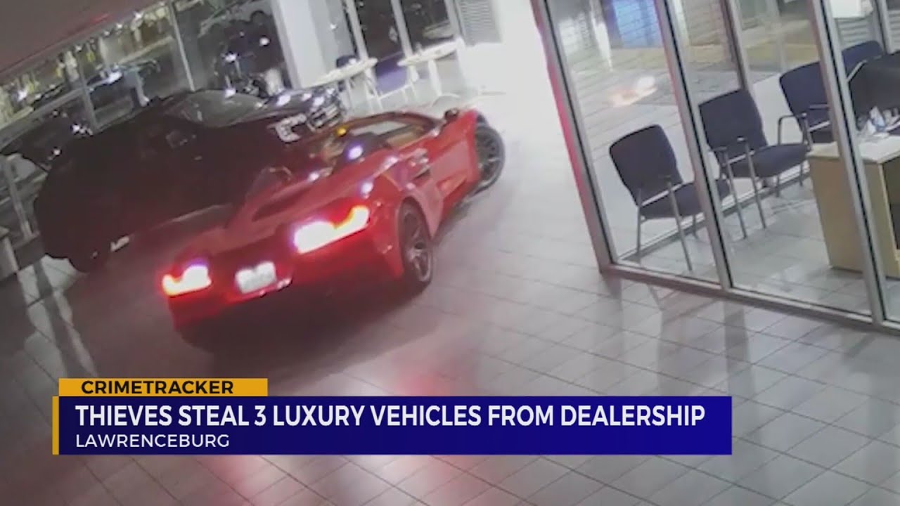 3 luxury vehicles stolen from TN dealership - YouTube
