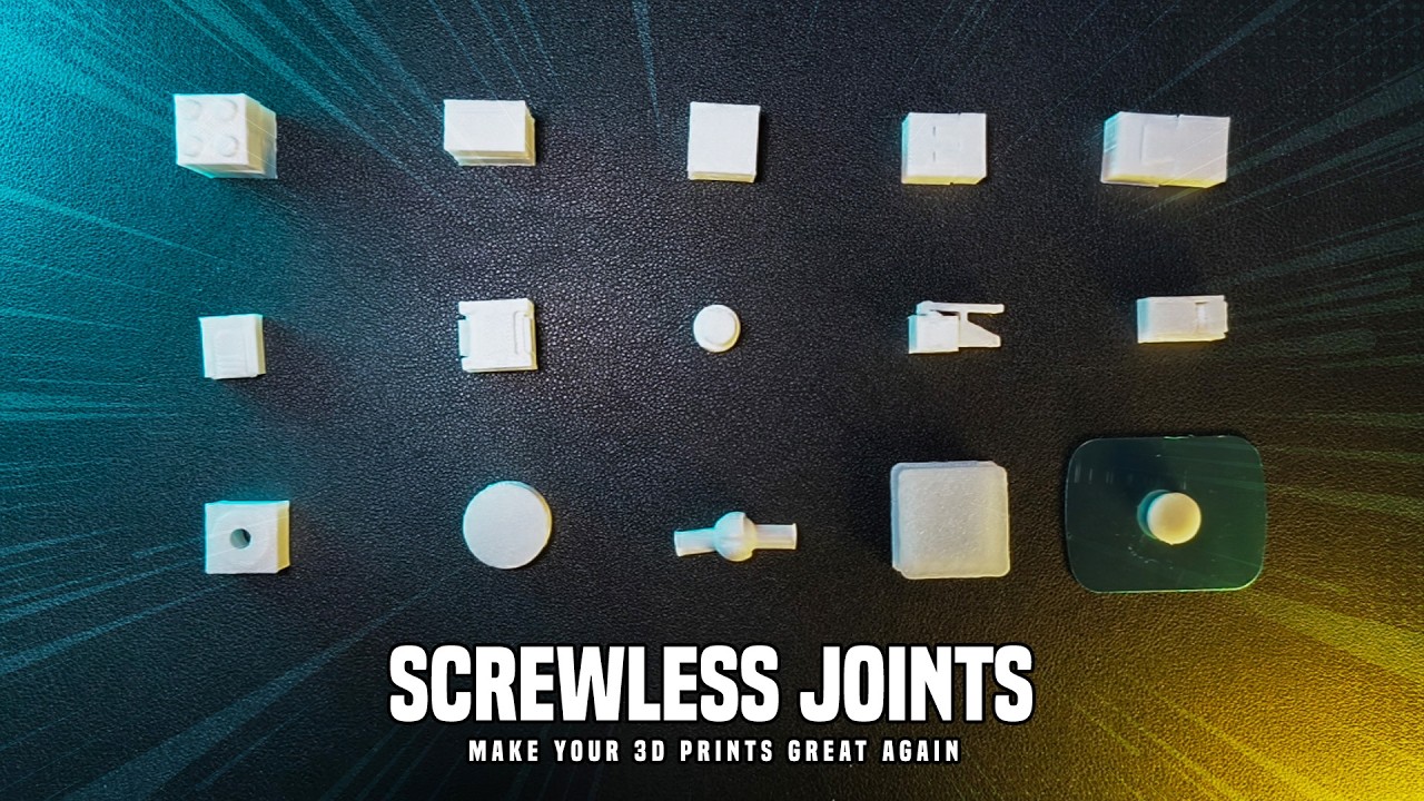 15 Ways To Connect 3D Printed Parts Without Screws - YouTube