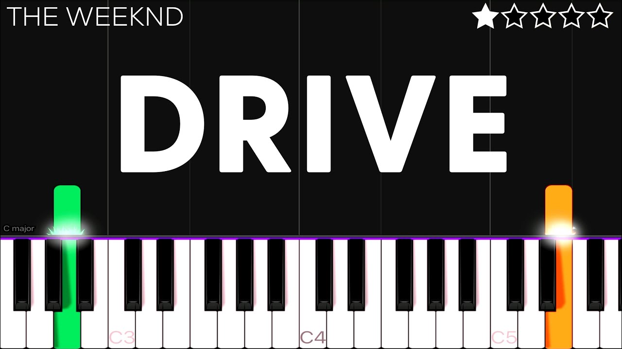 The Weeknd - Drive | EASY Piano Tutorial - YouTube