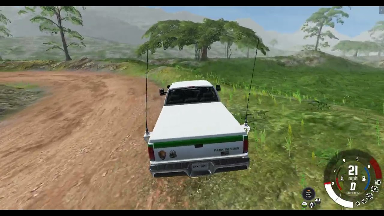 BEAMNG Drive 🌊 AMERICAN PARK RANGER CAR Crash – BeamNGDrive #BeamNG # ...