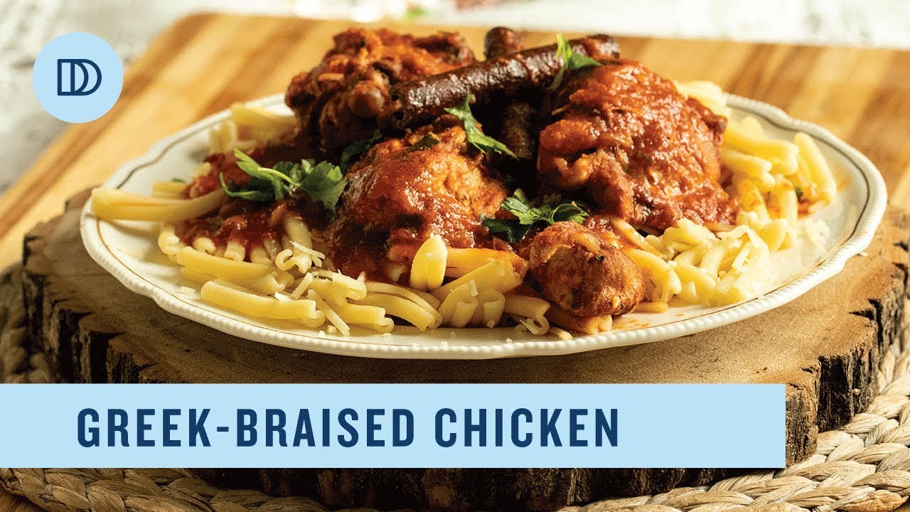 Chicken Kapama: Greek Style Braised Chicken in a Tomato Sauce - YouTube