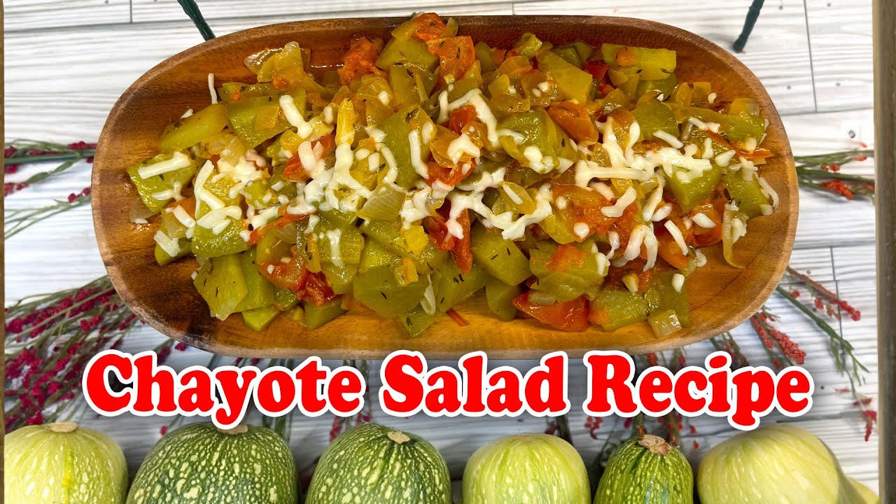 Chayote Salad Recipe - YouTube