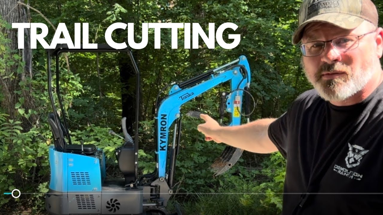 Is A Mini Excavator The BEST Trail Maker? - YouTube