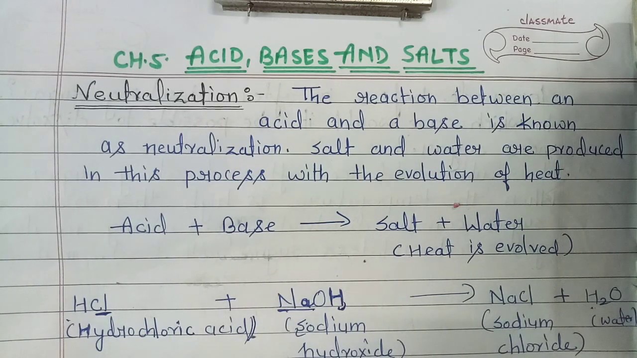 NCERT Class 7 Ch.5 Acid, Bases and Salts ( Part 2 ) - YouTube