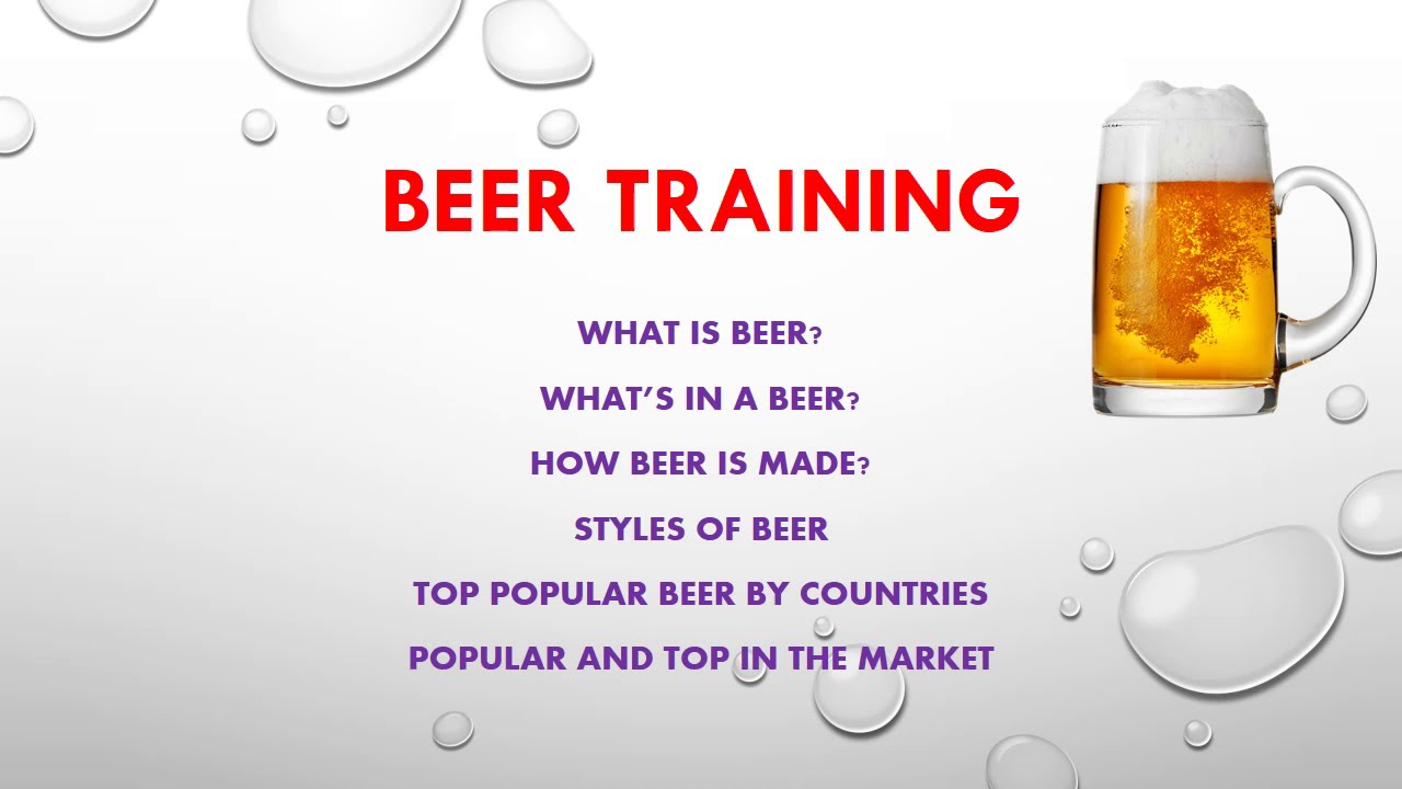 beer training,restaurant, manager, bartender, barman,beer, beer service ...