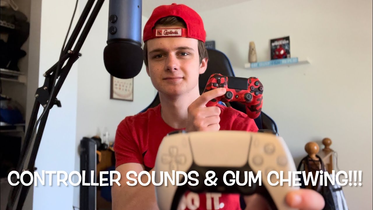 ASMR Gum Chewing & Controller Sounds! - YouTube