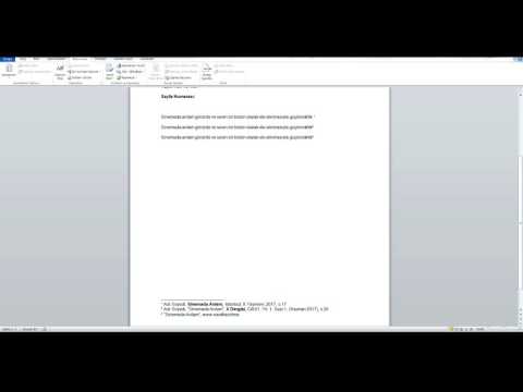 Dipnot Yöntemine Göre Kaynak Nasıl Gösterilir?