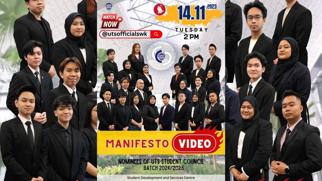 MANIFESTO VIDEO - UTS STUDENT COUNCIL 2024/2025 NOMINEES ELECTION ...