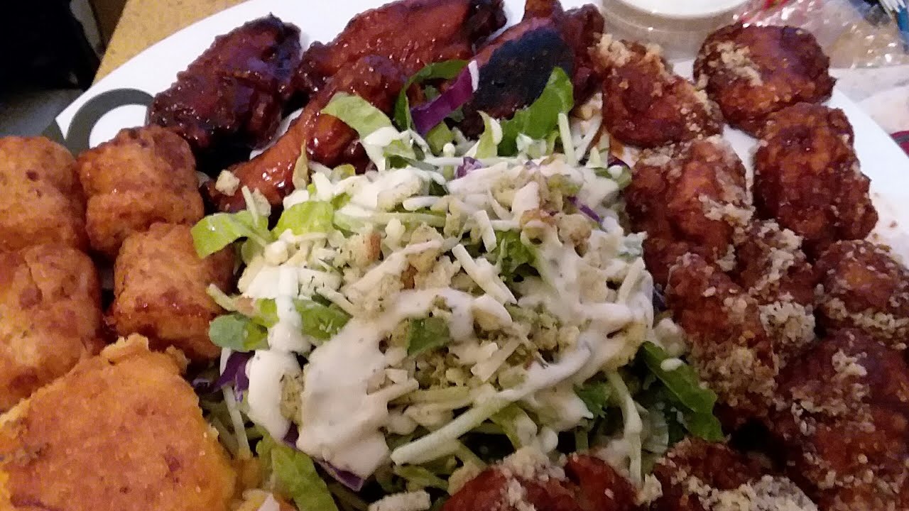 WINGSTOP BBQ & GARLIC PARM, TERIYAKI WINGS AND ROASTED GARLIC SALAD ...