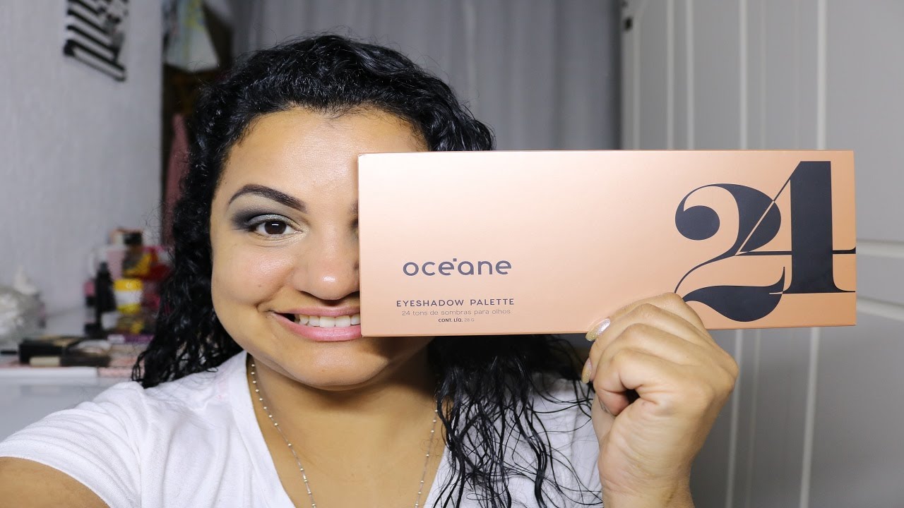 NOVA PALETA DE SOMBRAS OCEANE 24 - YouTube