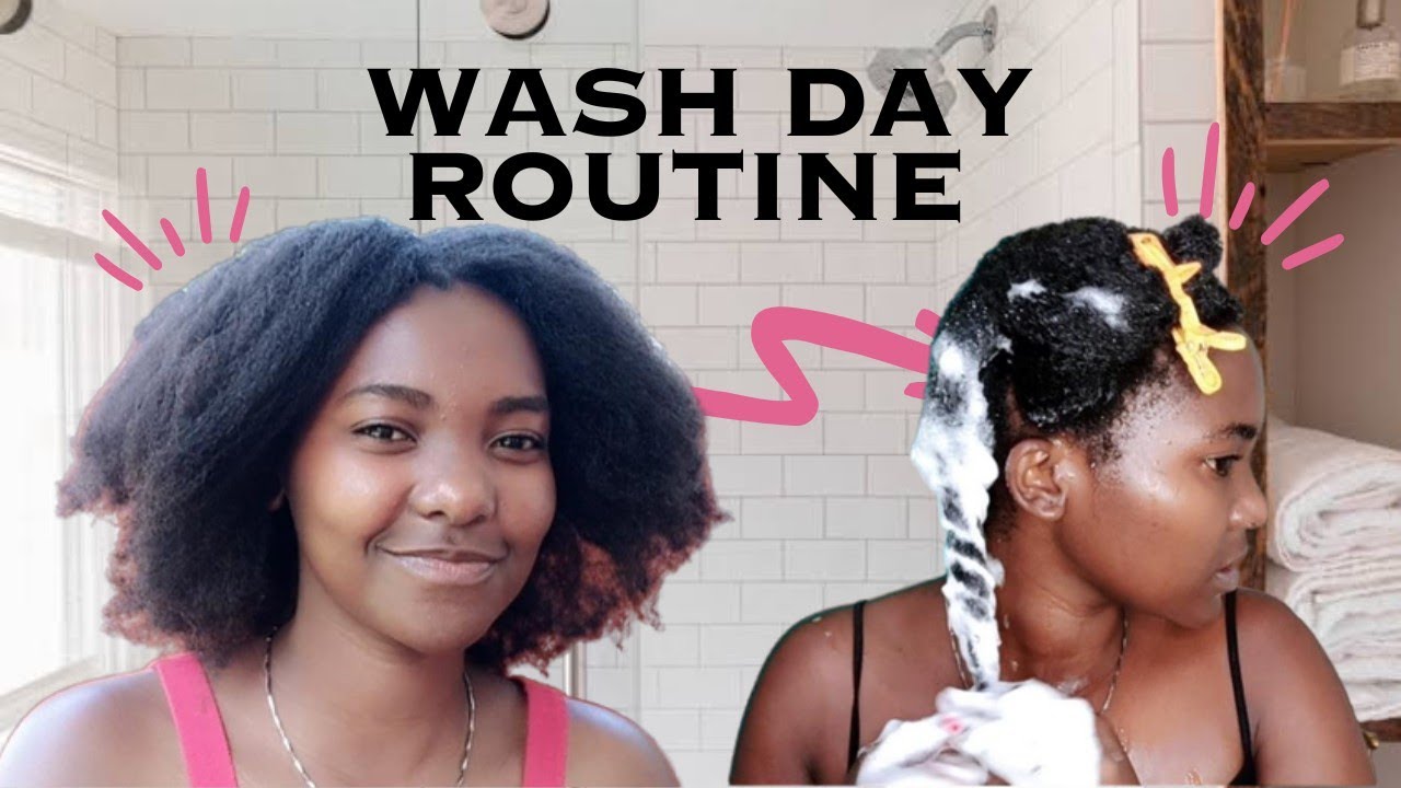 SIMPLE and EFFECTIVE Wash Day Routine || Kenyan Natural Hair - YouTube
