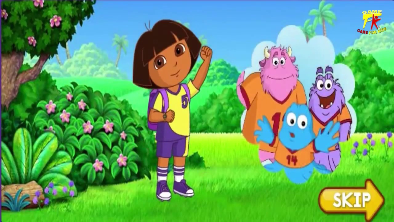 Dora the explorer football soccer games gameplay - YouTube