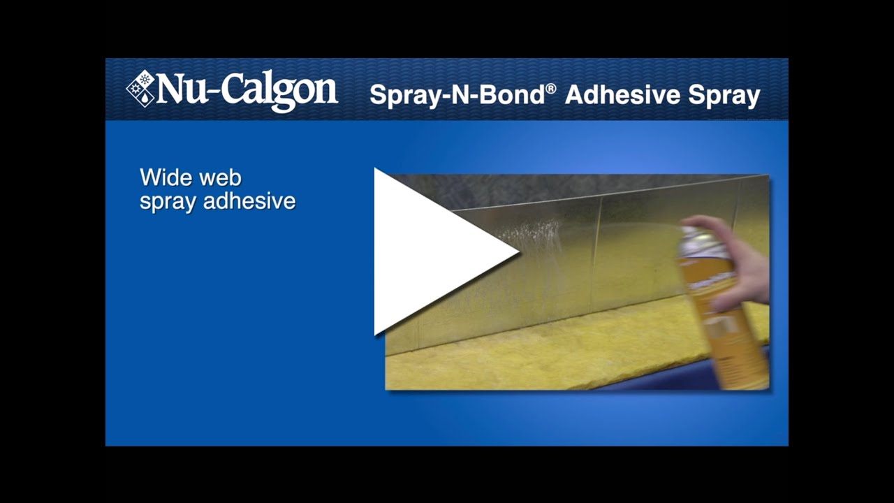 Product Demo: Nu-Calgon's Spray-n-Bond Spray Adhesive - YouTube