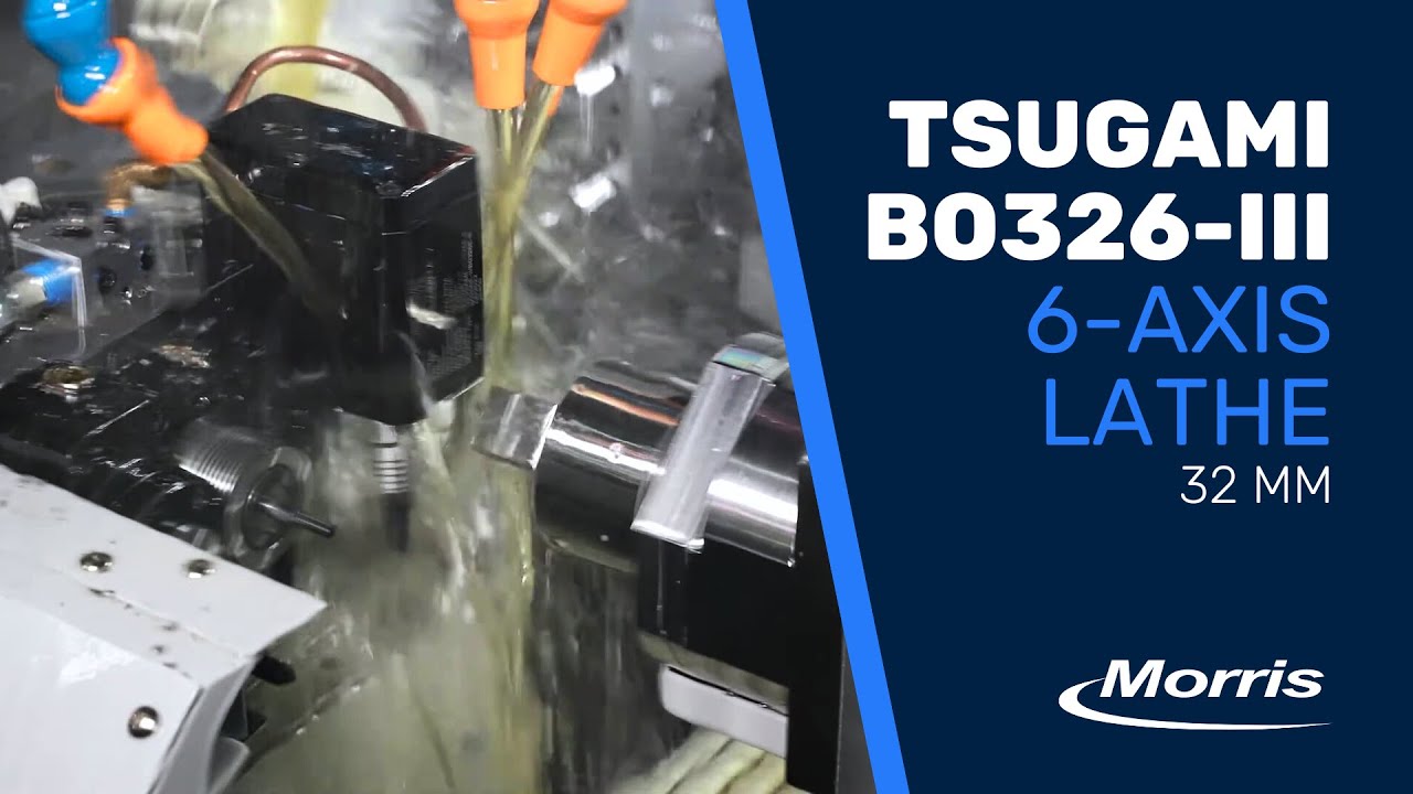 Tsugami B0326-III - 6-Axis CNC Lathe - Morris - YouTube