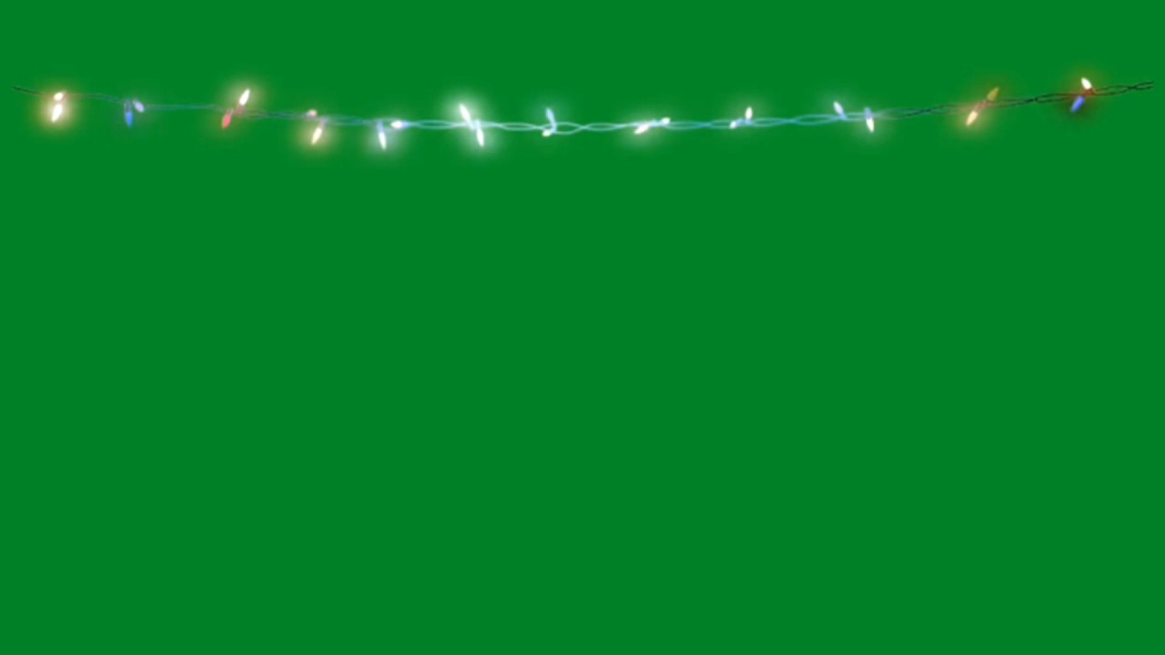 animated string lights green screen | green screen christmas lights ...