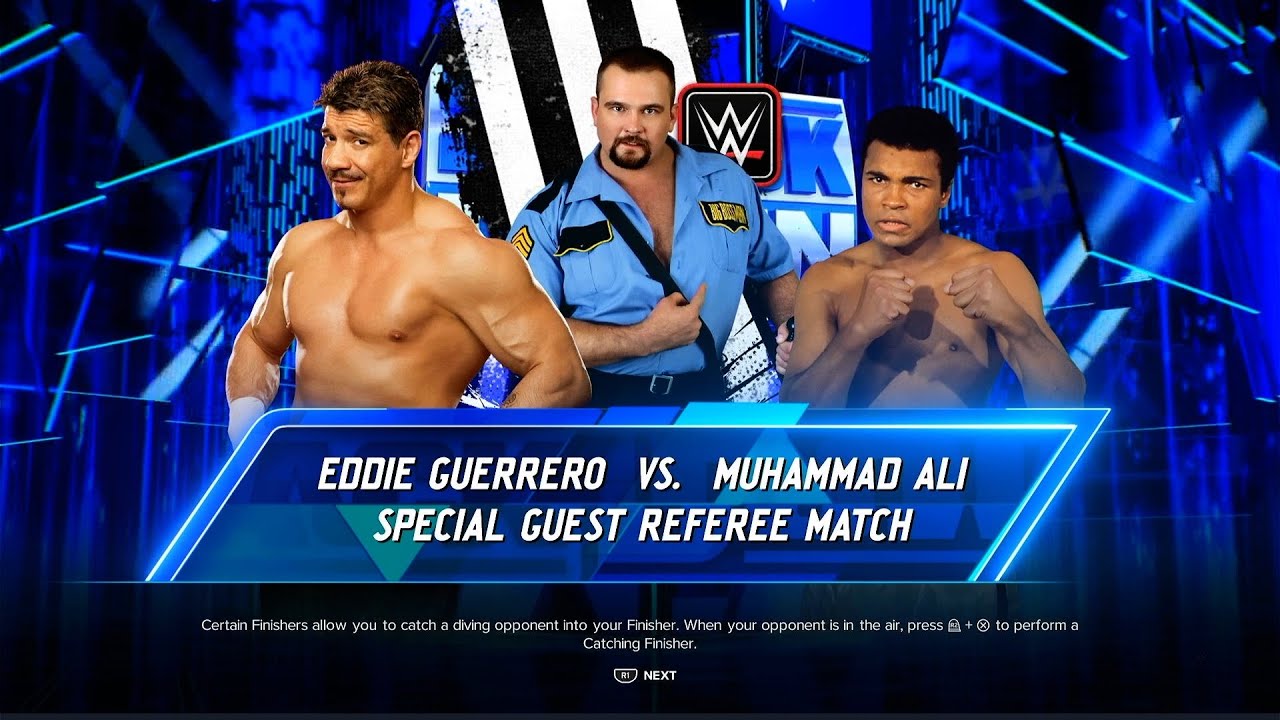 WWE 2K24: Eddie Guerrero VS. Muhammad Ali (Special Guest Referee) - YouTube