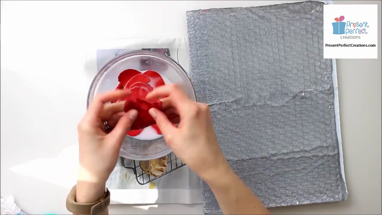 Leather poppy flower tutorial - YouTube