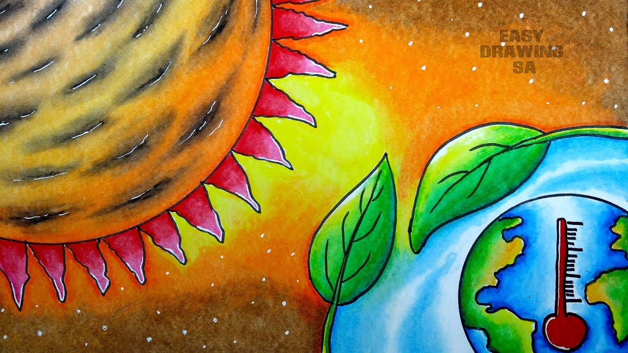 Beat the Heat Drawing/Heat Wave Drawing | Prevention of Heat Wave ...