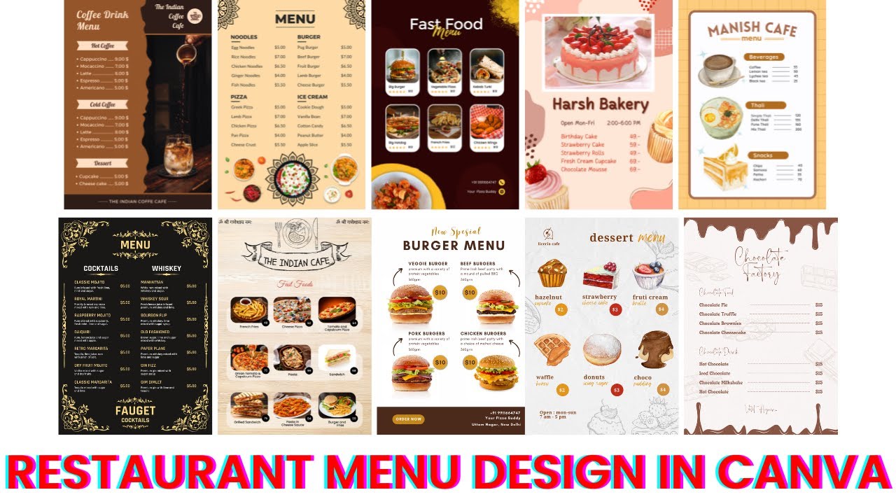 "Learn How to Create Stunning Menu Designs in Canva - The Ultimate ...