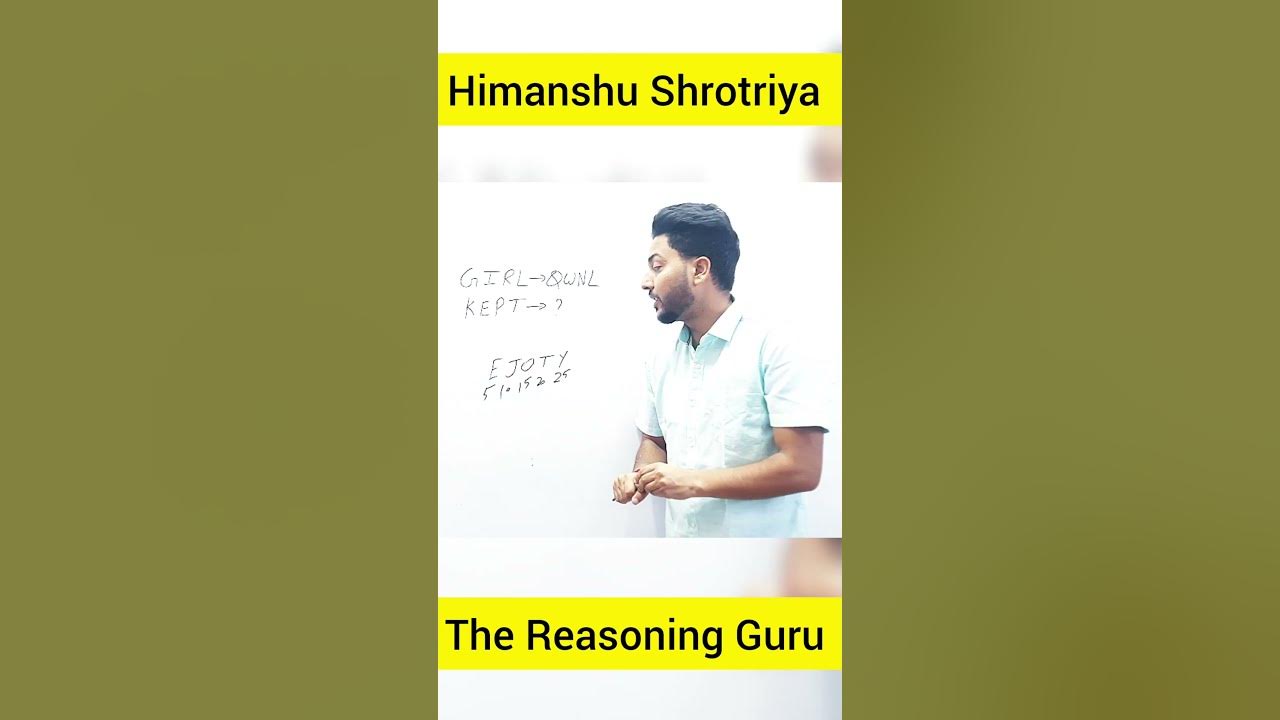 CODING DECODING REASONING SSC CHSL 2023 QUESTION BY HIMANSHU SIR #chsl ...