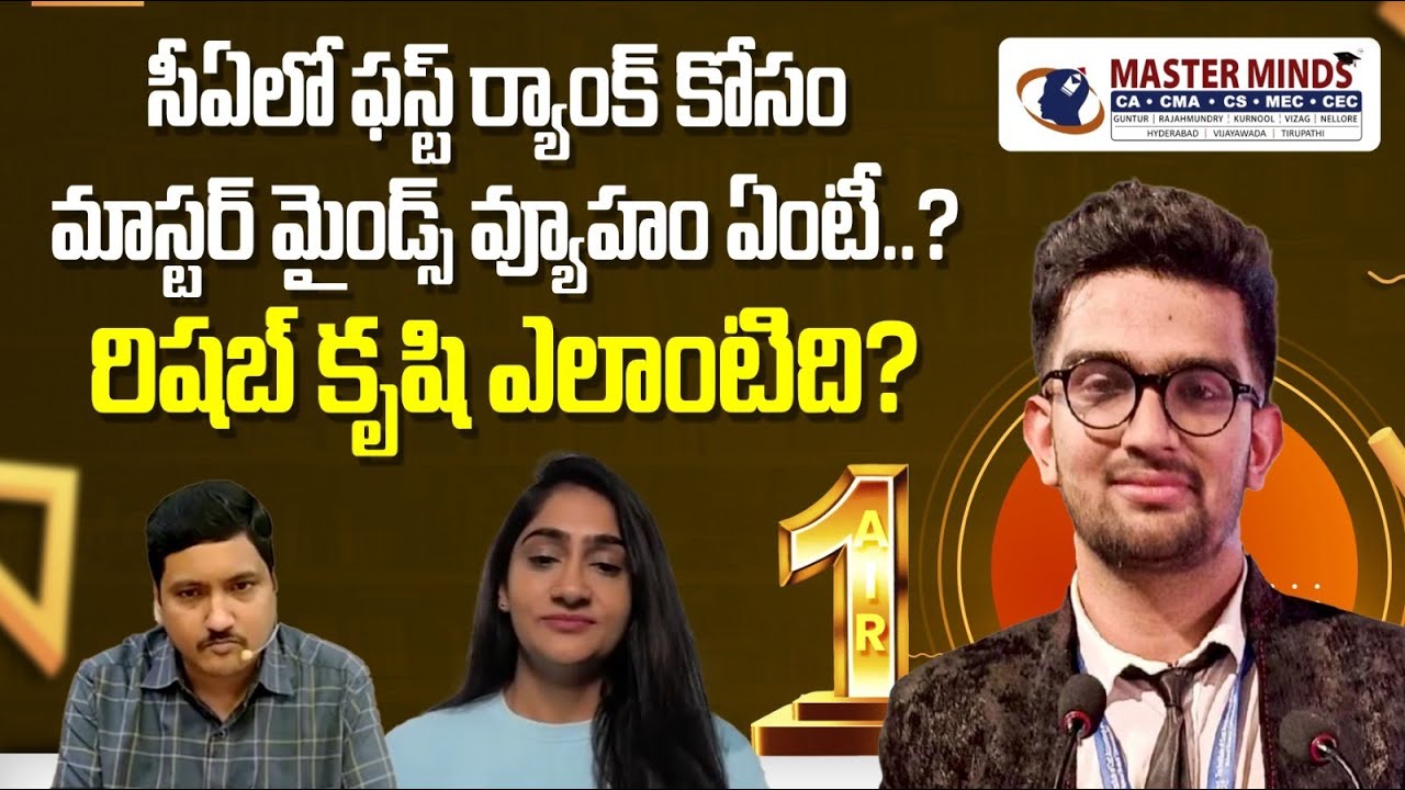 All India CA Topper Rishab Ostwal Interview | Masterminds | CA Final ...