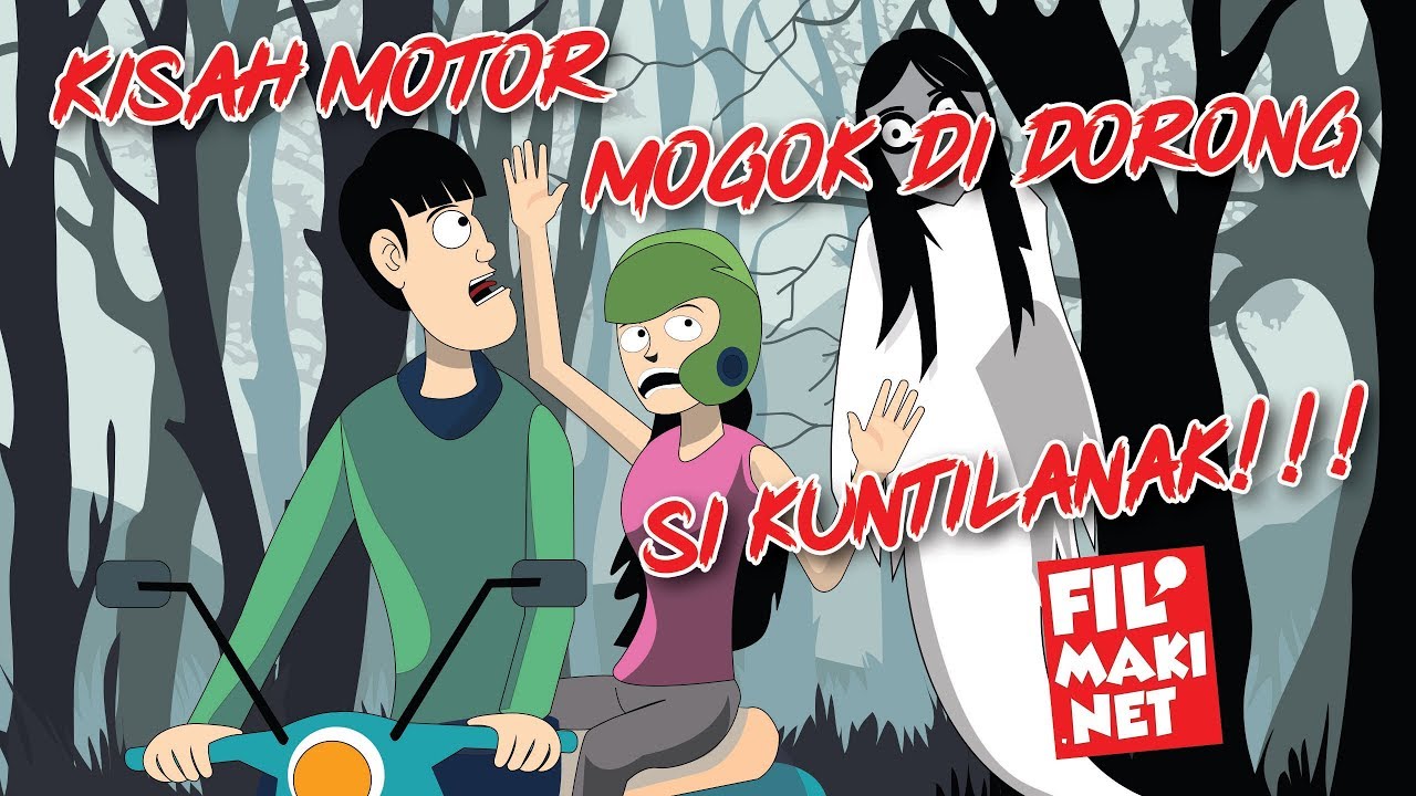 Kartun Lucu terbaru 2023 Motor Di Dorong Hantu Kunti - Eps 1 - YouTube