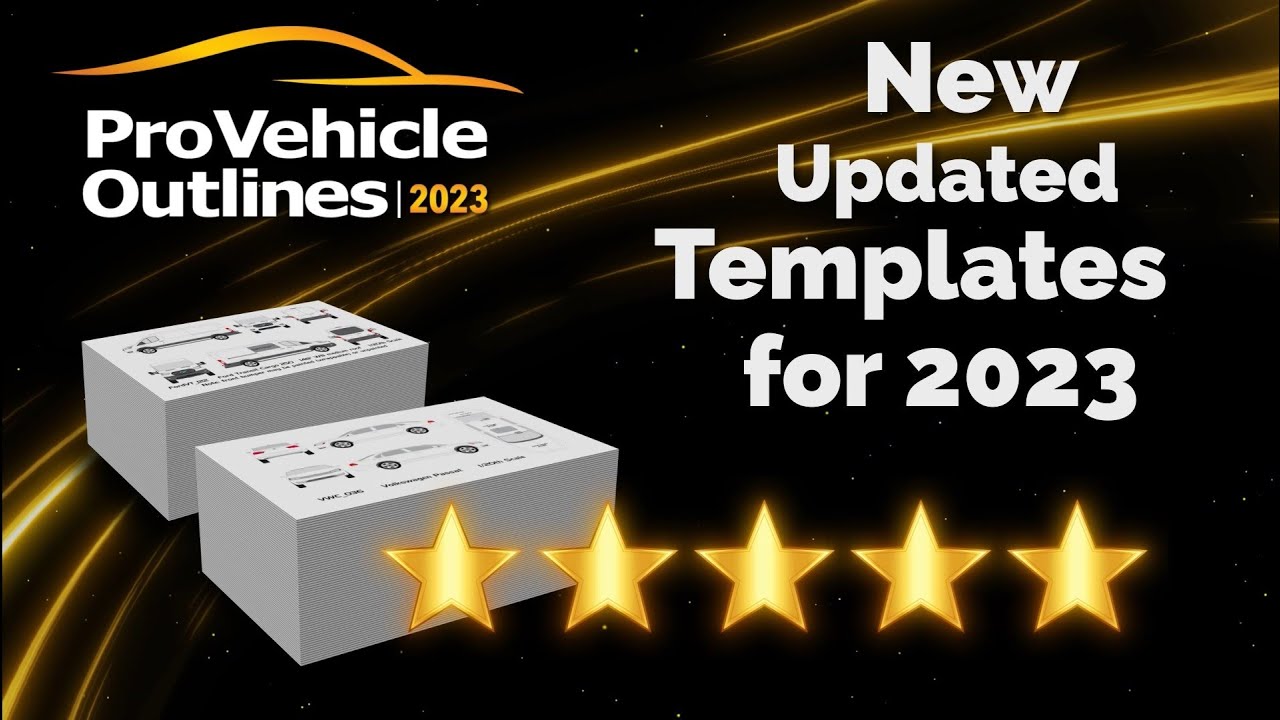 Pro Vehicle Outlines 2023 Template Library Is Here! - YouTube