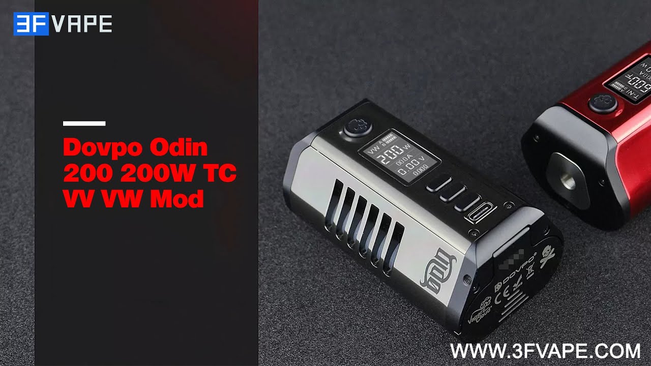 Dovpo Odin 200 200W TC VV VW Mod - YouTube