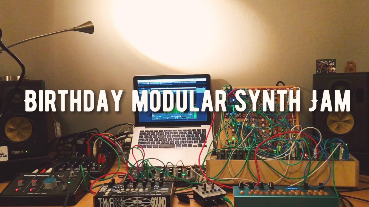Birthday modular synth Jam - YouTube