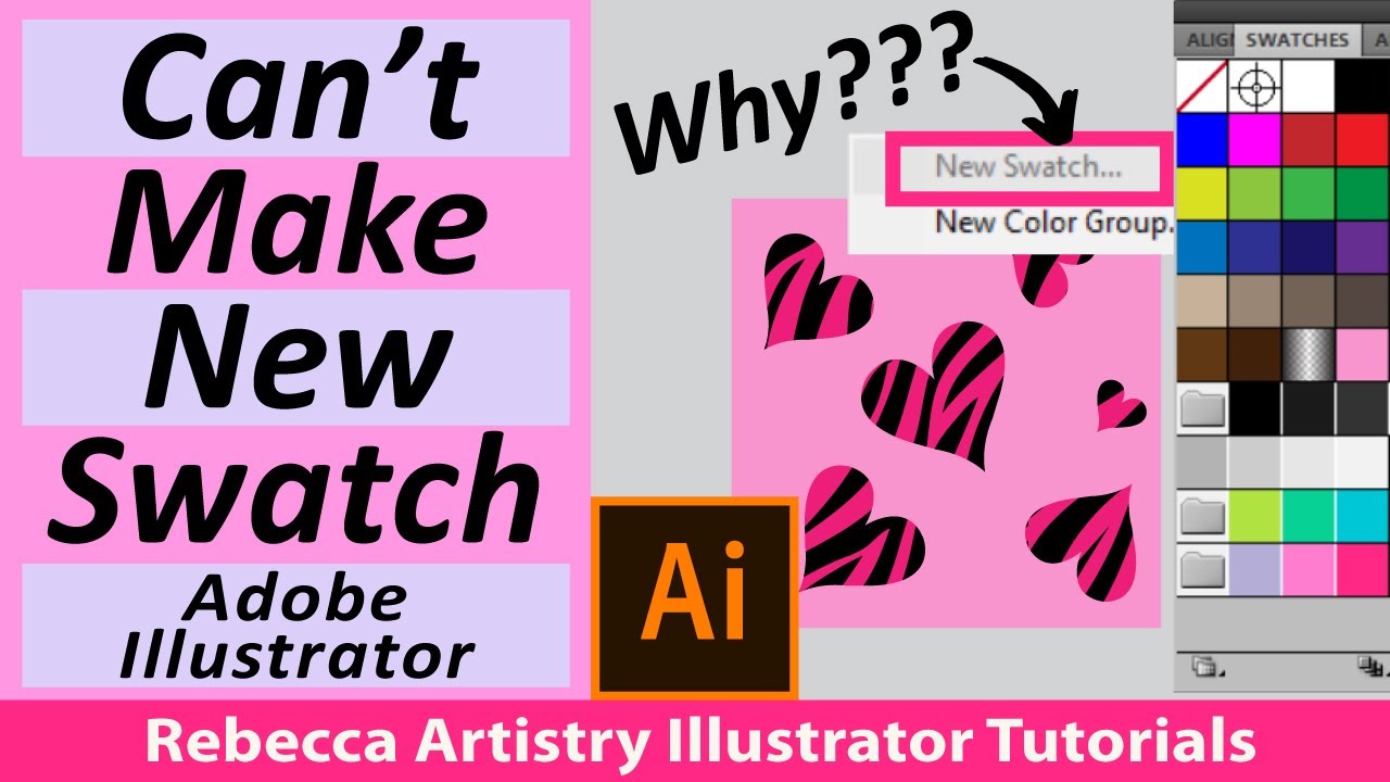 Can’t Make Swatch Adobe Illustrator Beginners/ Adobe Illustrator Troubleshooting / 3 solutions ...
